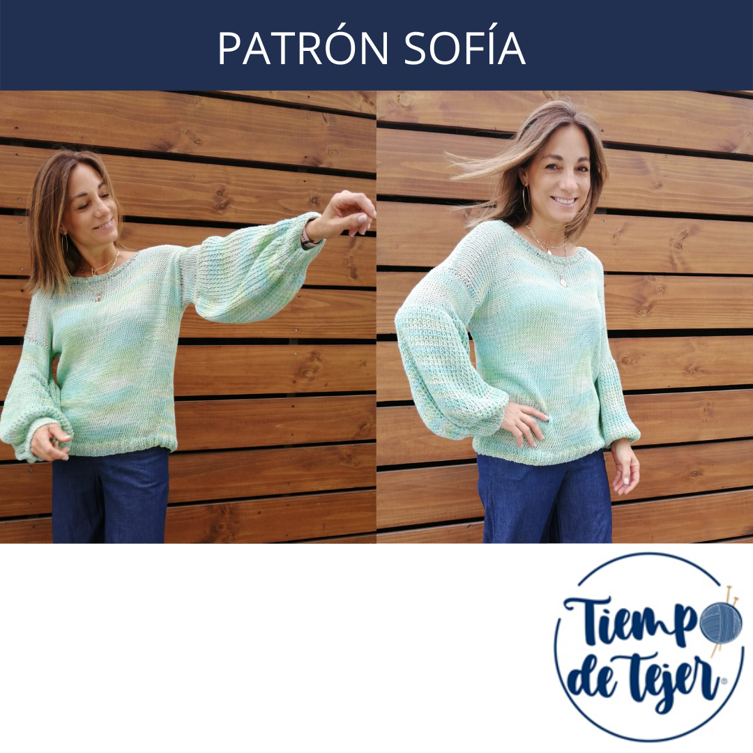 PATRÓN SOFIA JASPEADO – Tiempo de Tejer